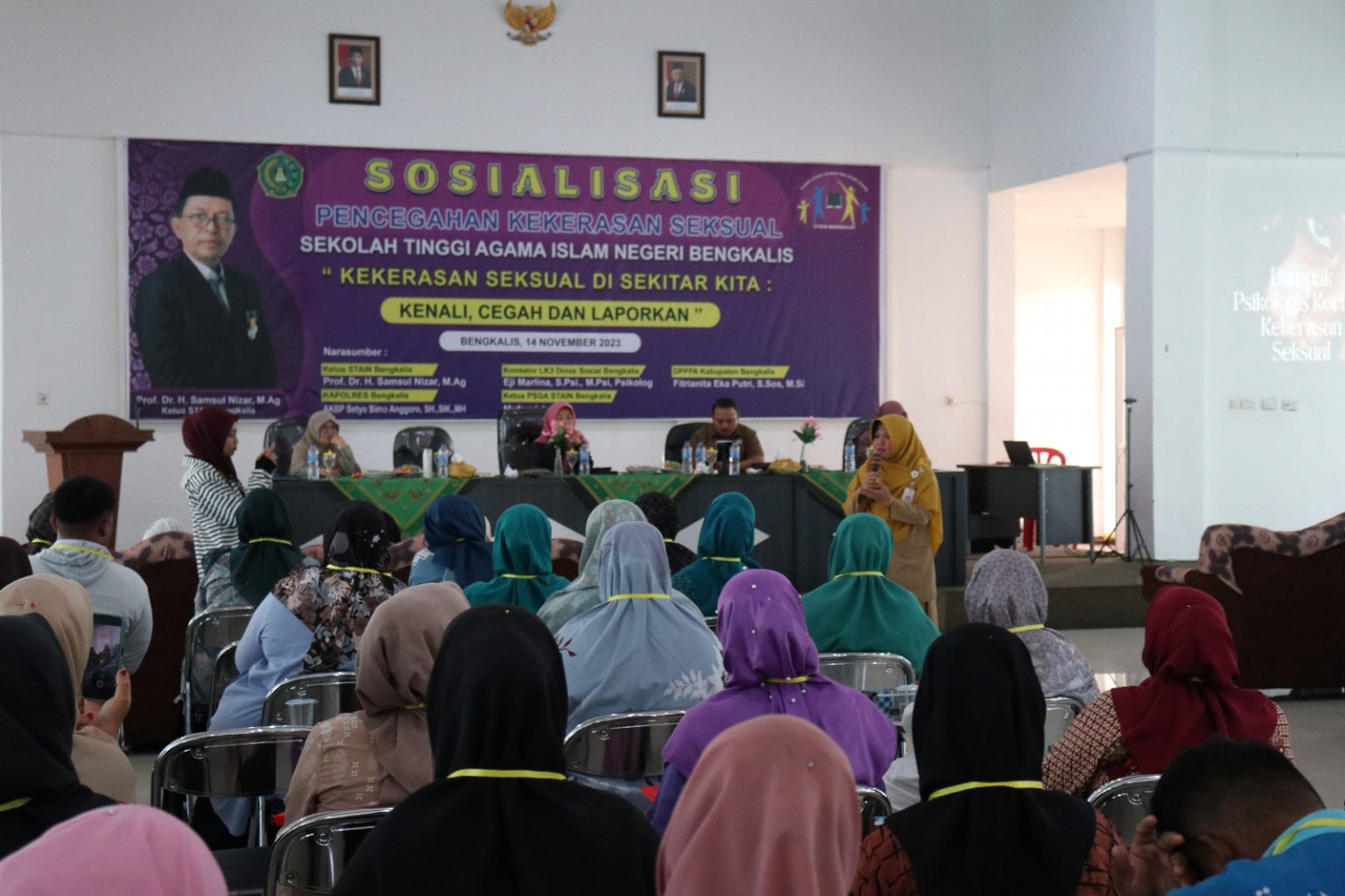 PSGA STAIN Bengkalis Gelar Sosialisasi Pencegahan Kekerasan Seksual; Kenali, Cegah dan Laporkan ...