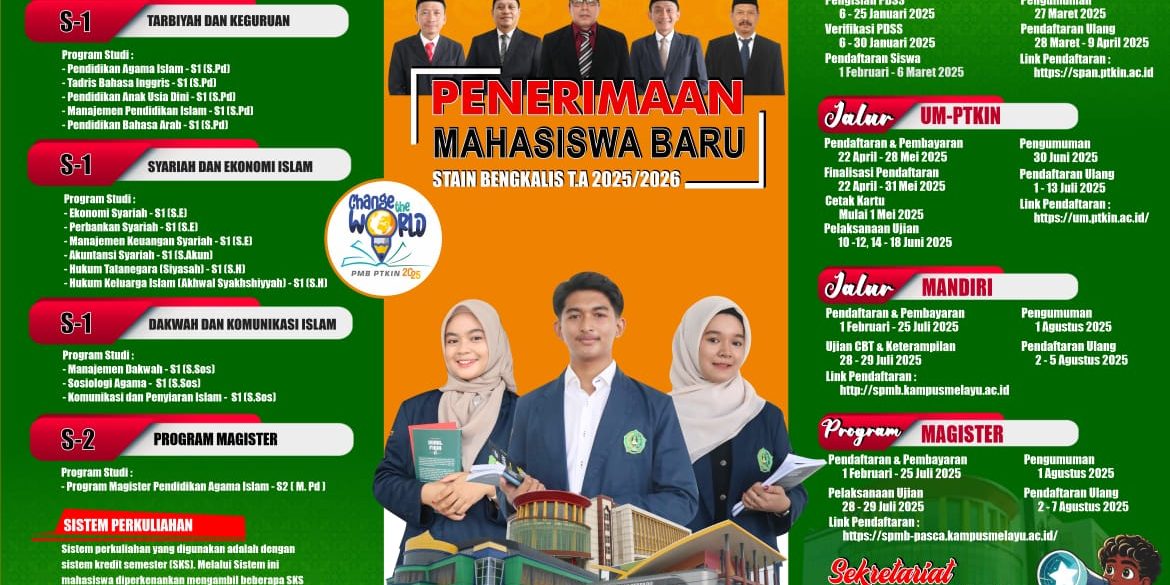 Telah Dibuka! Penerimaan Mahasiswa Baru STAIN Bengkalis Jalur SPAN ... Telah Dibuka! Penerimaan Mahasiswa Baru STAIN Bengkalis Jalur SPAN ...